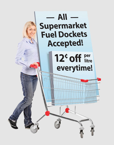 Cheaper fuel with Supermarket discount dockets